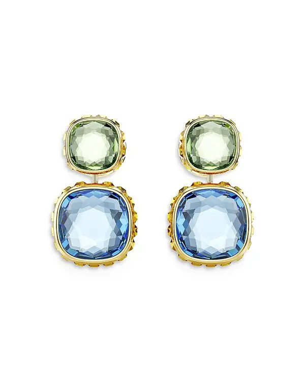 SWAROVSKI Chroma Reversible Double Crystal Drop Earrings - Multi/gold