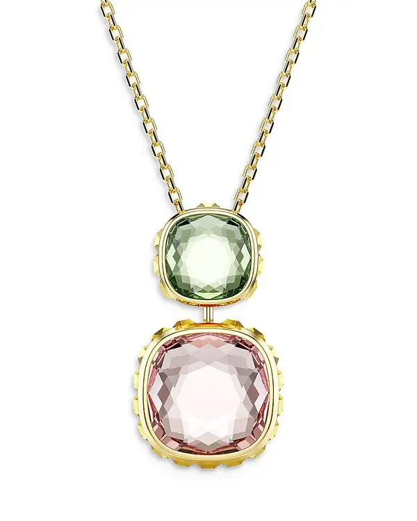 SWAROVSKI Chroma Crystal Pendant Necklace - Multi/gold