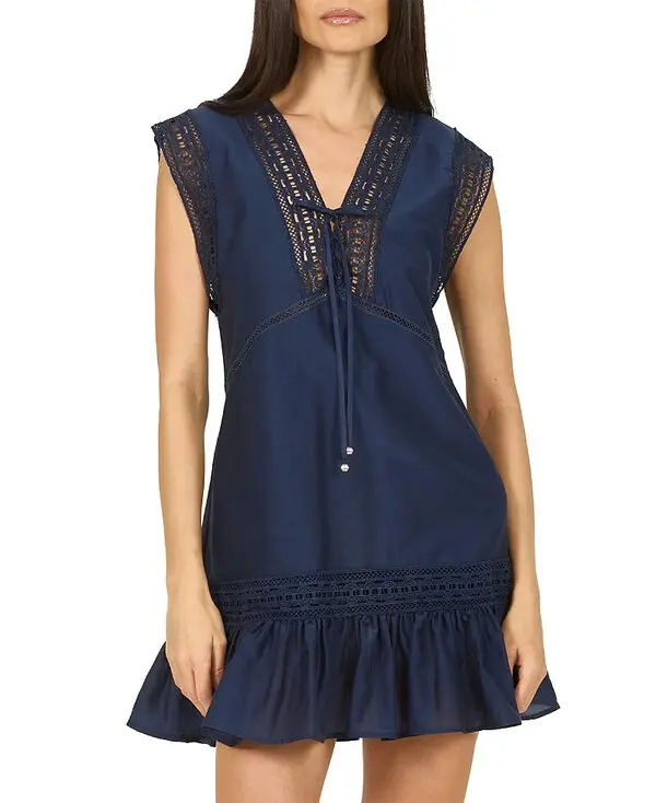 SECRET PON-PON Anais Cover-up Dress - Navy