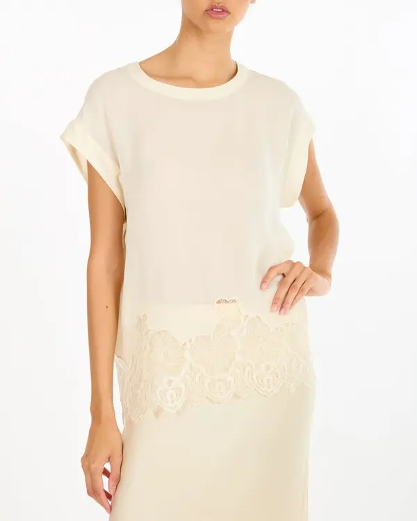 SECRET PON-PON Evrin Top - Butter Creme