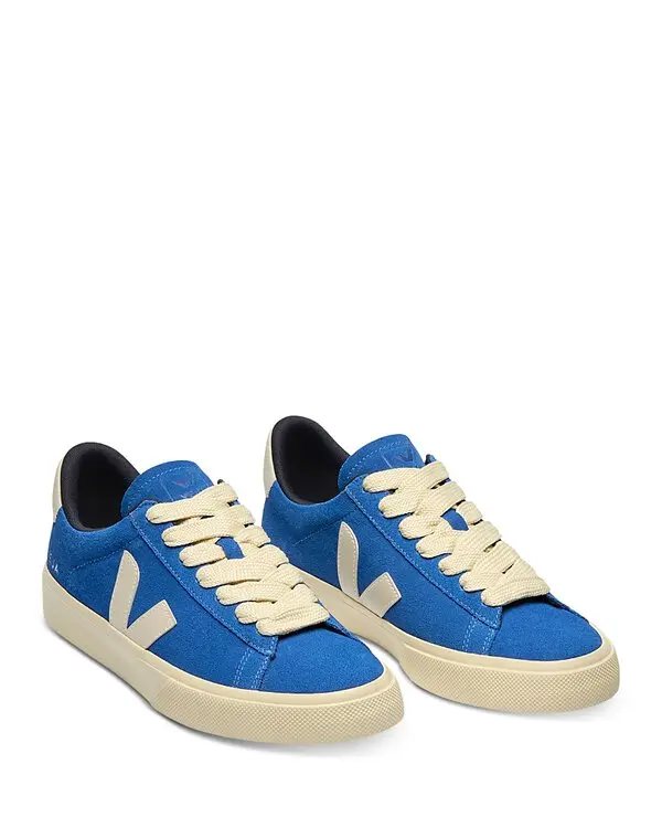 VEJA Campo Low Top Leather Sneakers - Indigo