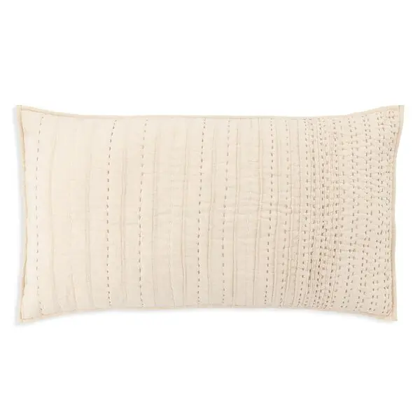 ANNIE SELKE Bryant Quilted Sham, King - Natural