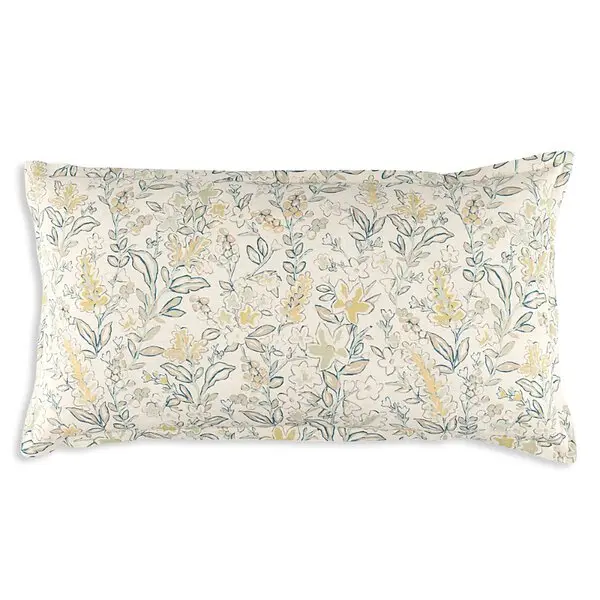 ANNIE SELKE Macie Botanical Sham, King - Blue/green