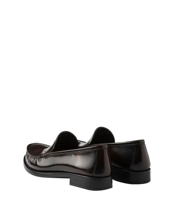 Prada Brushed Leather Loafers