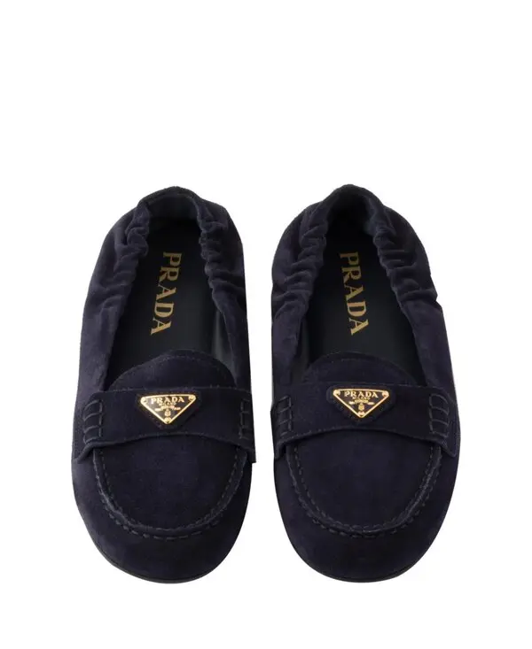 Prada Suede Loafers - Blue