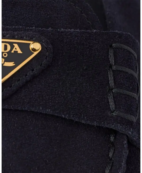 Prada Suede Loafers - Blue