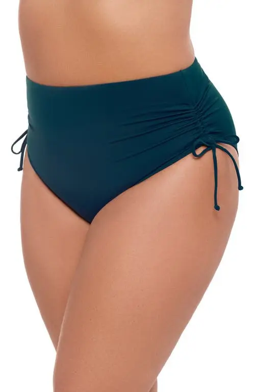 S3 APPAREL High Waist Adjustable Bikini Bottom - Dusk Blue