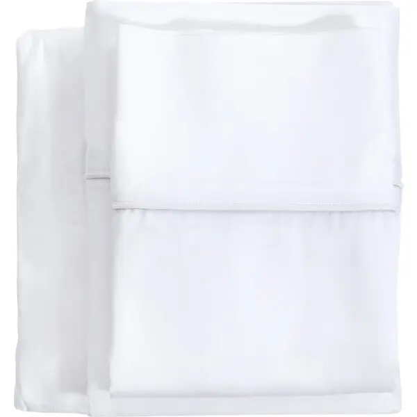 POM POM AT HOME Sheena Sateen Sheet Set - White