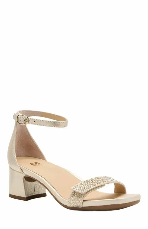 ABEO Avenue Ankle Strap Heels - Gold Sparkle - Regular