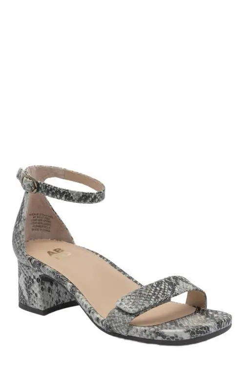 ABEO Avenue Ankle Strap Heels - Snake Print - Regular