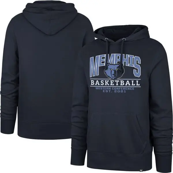 '47 47 Memphis Grizzlies Headline Pullover Hoodie - Navy