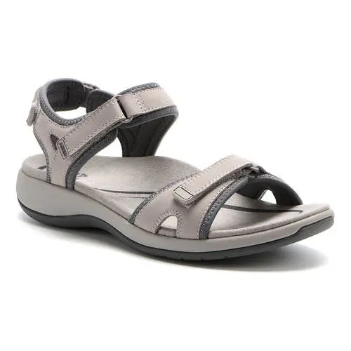 ABEO Goleta Strappy Adjustable Sandals - Grey