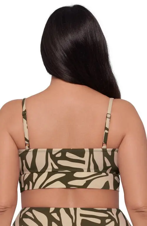 S3 APPAREL U-wire Adjustable Midkini Swim Top - Modern Foliage Eucalyptus