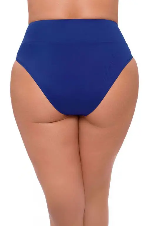 S3 APPAREL Ultra Banded High-waist Bikini Bottoms - Indigo