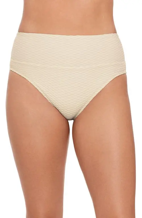 S3 APPAREL Ultra High Waist Bikini Bottom - Pearl