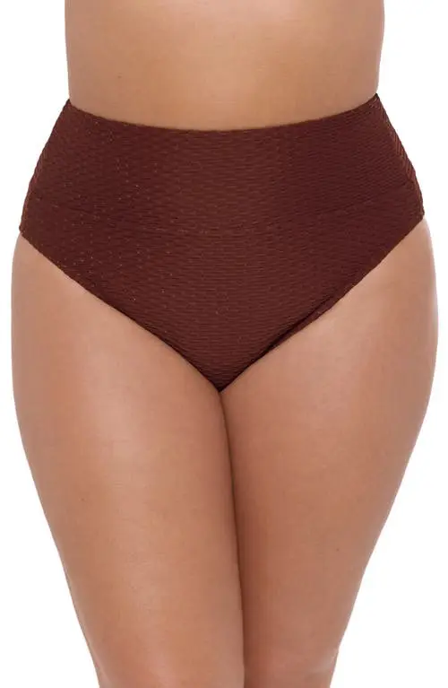 S3 APPAREL Ultra High Waist Bikini Bottom - Sangria