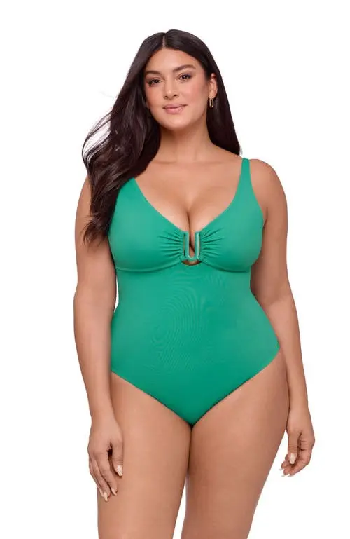 S3 APPAREL U-wire Adjustable One-piece Swimsuit - Jade