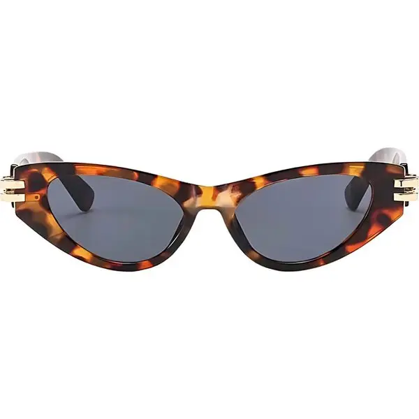 FIFTH & NINTH Story Oversized Cat Eye Sunglasses - Torte/ Black