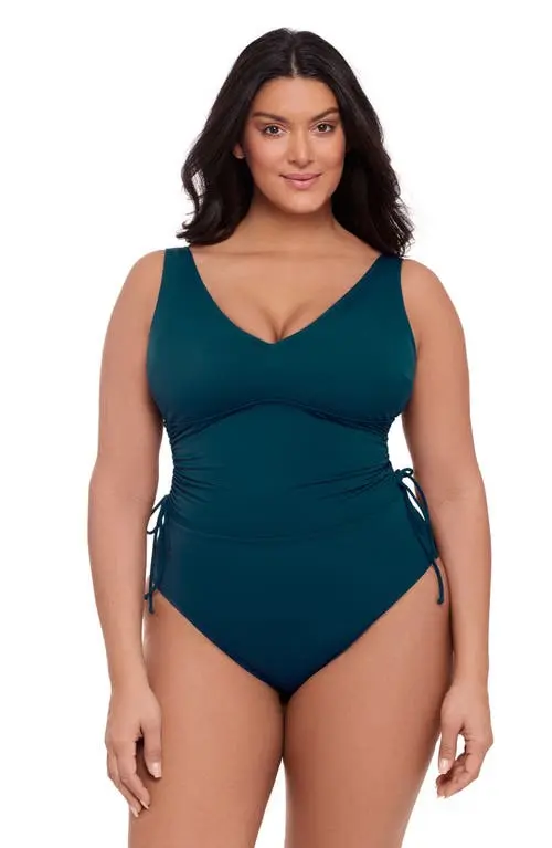S3 Cinched One-piece Swimsuit - Dusk Blue