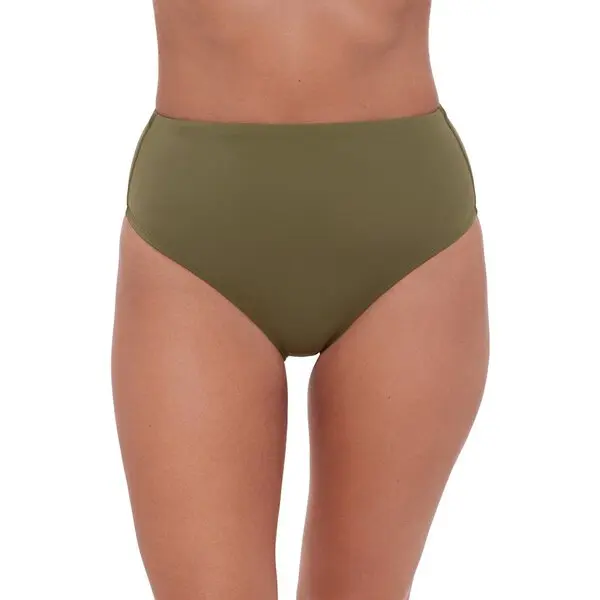 S3 High-waisted Bikini Bottom - Eucalyptus