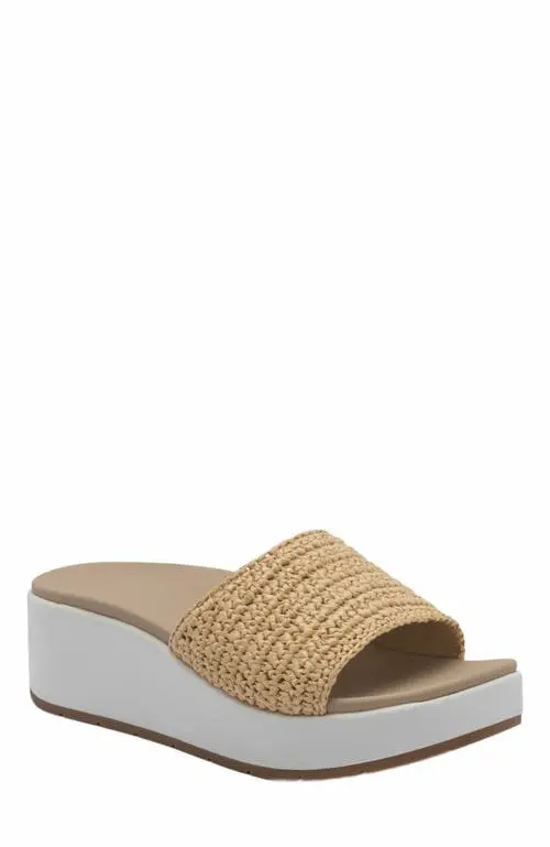 ABEO Solstice Slide Flatform Sandal - Raffia - Regular