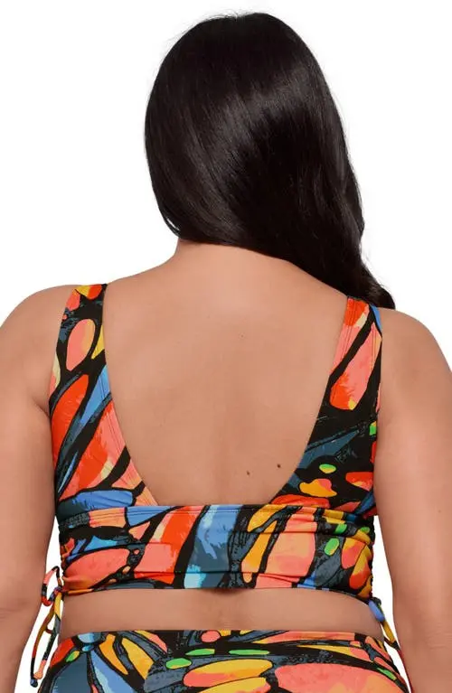 S3 APPAREL Cinch Midkini Swim Top With Adjustable Side Ties - Winging It
