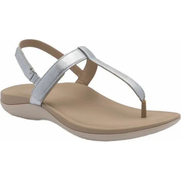 ABEO Oasis T Strap Sandal - Silver - Regular