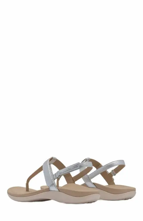 ABEO Oasis T-strap Sandals - Silver - Regular