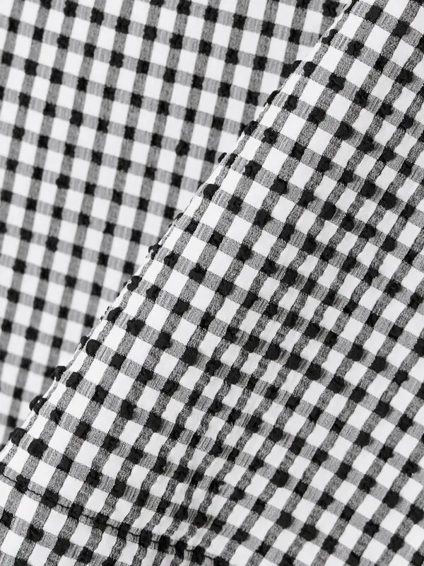 RÓHE Gingham Seersucker Shorts