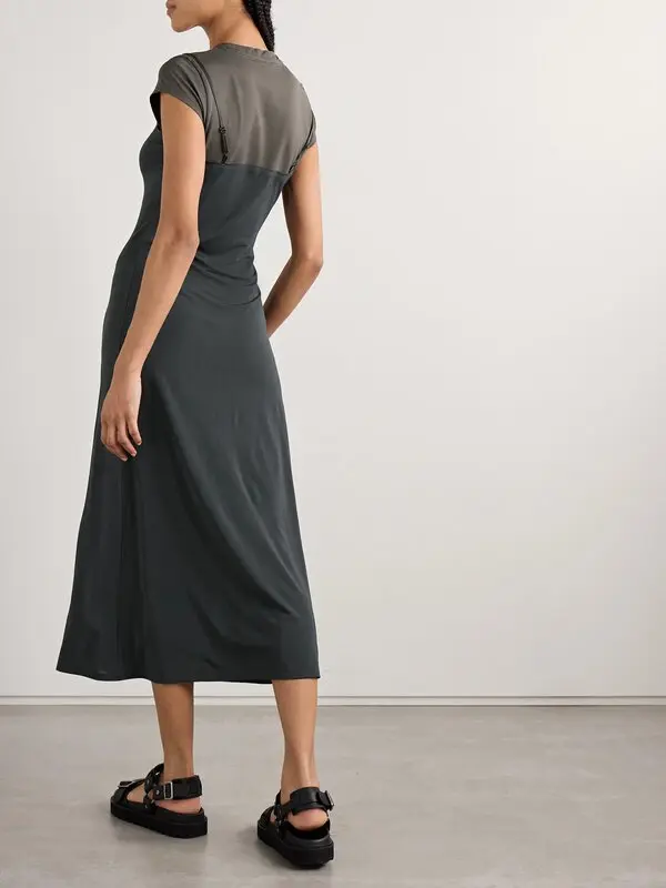 Acne Studios Lace-trimmed Midi Dress