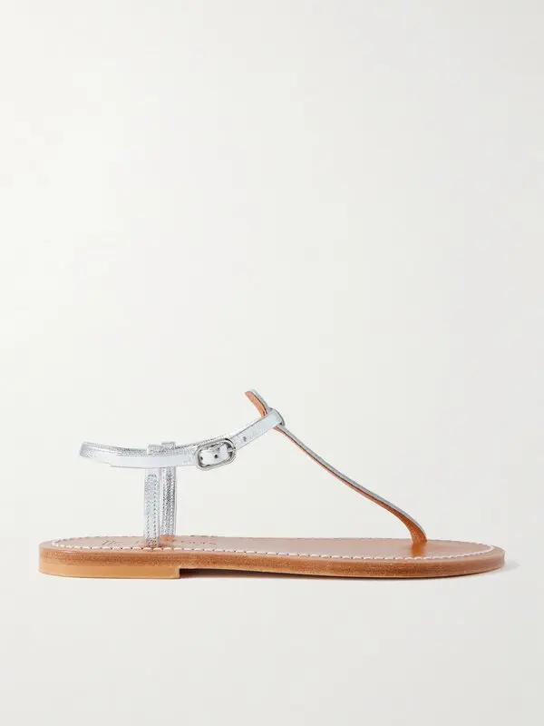 K.JACQUES Picon Metallic Leather Sandals