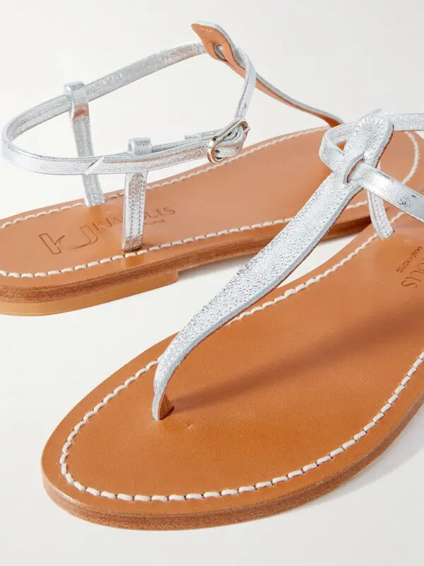 K.JACQUES Picon Metallic Leather Sandals