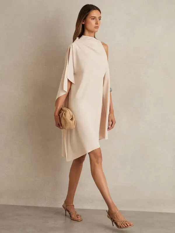 REISS Ellery One-shoulder Mini Dress
