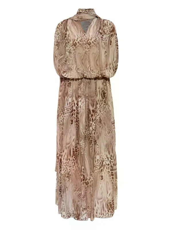 Blumarine Printed Chiffon Dress