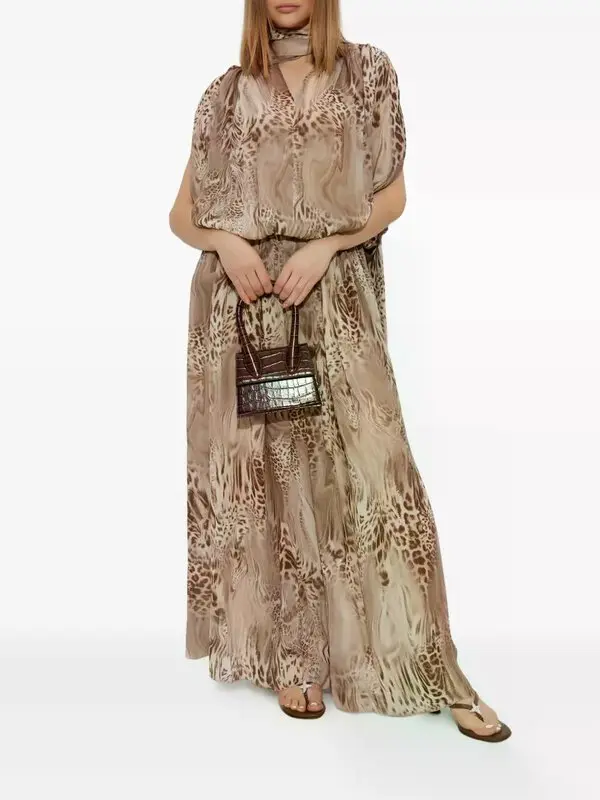 Blumarine Printed Chiffon Dress