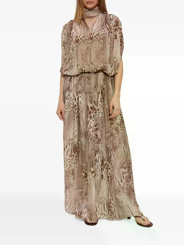 Blumarine Printed Chiffon Dress