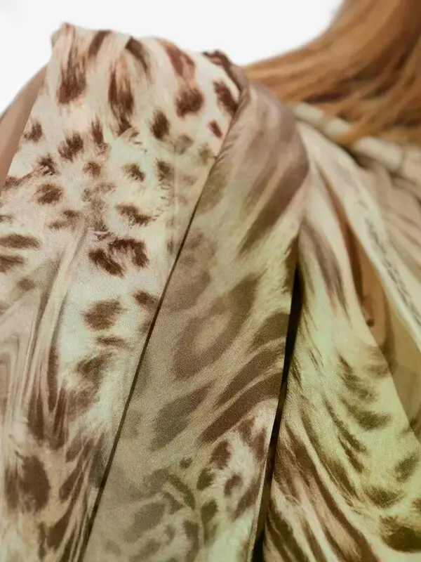 Blumarine Printed Chiffon Dress