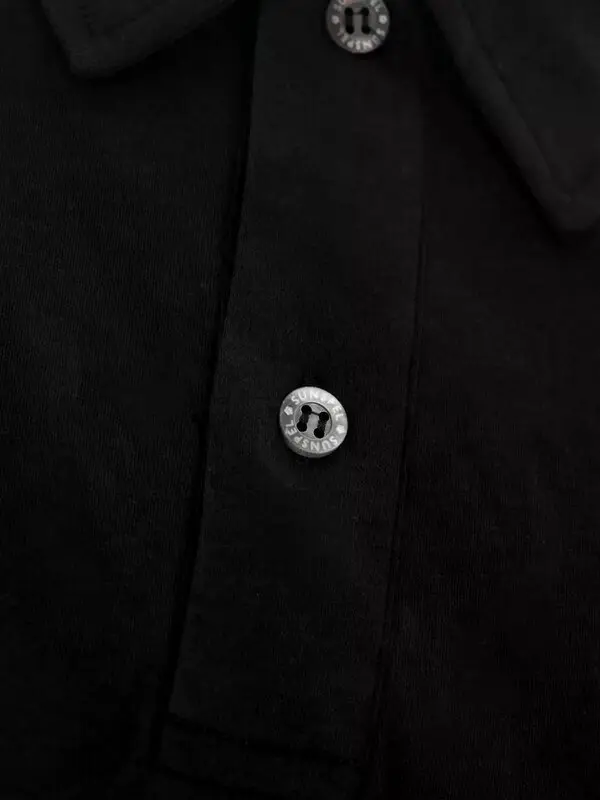 Sunspel Jersey Polo Shirt - Black