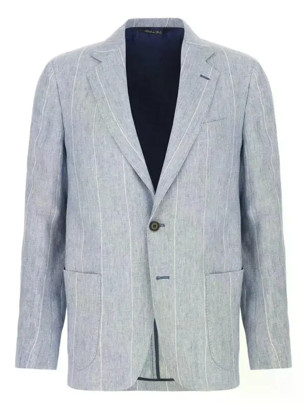 COLAMARINO Linen Blazer - Blue