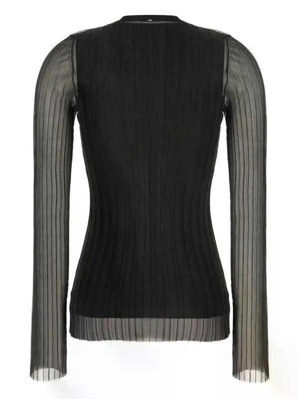Sportmax Long-sleeved Top - Black