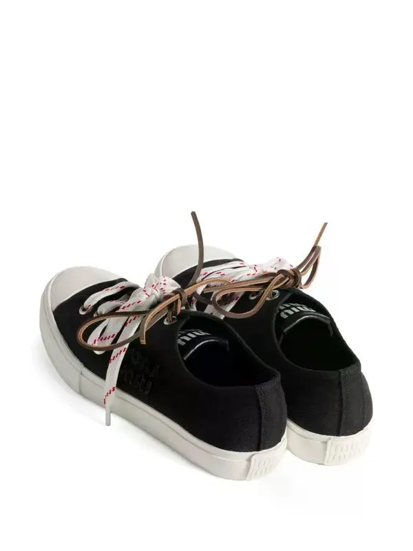 Miu Miu Washed-denim Sneakers
