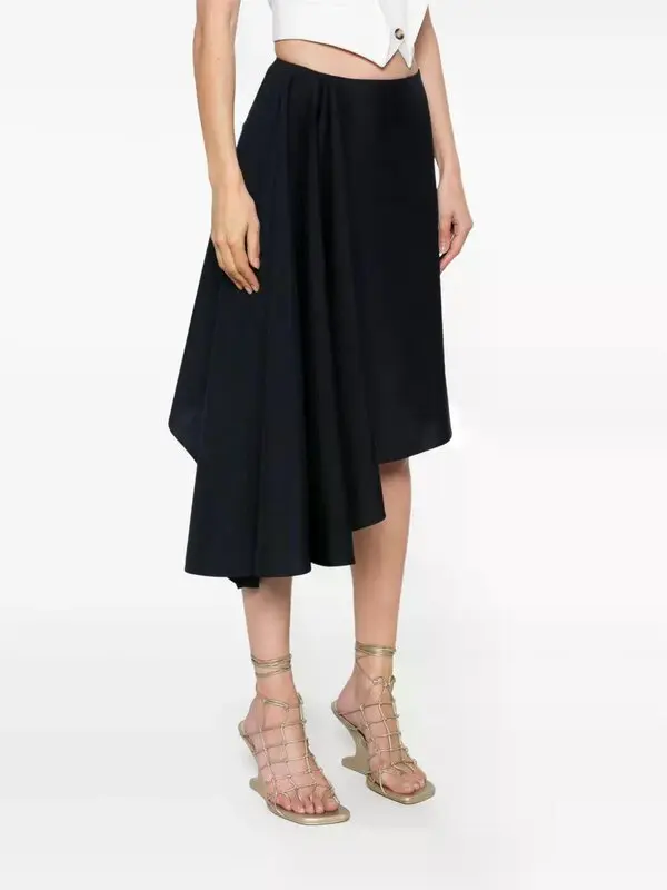 Alexander McQueen Asymmetric Midi Skirt