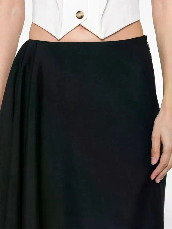 Alexander McQueen Asymmetric Midi Skirt