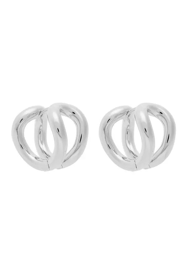 Lié Studio The Steffie Sterling Hoop Earrings - Silver