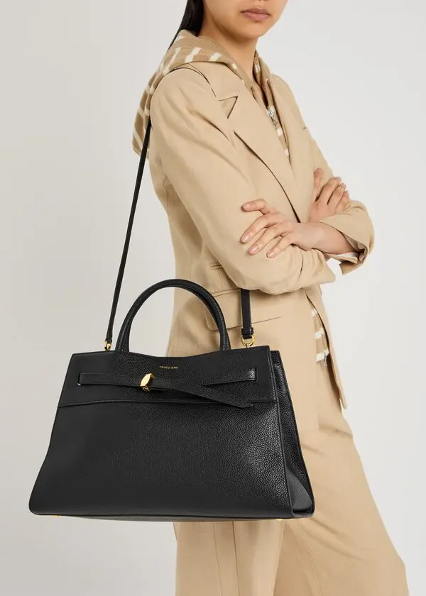 Veronica Beard Large Dash Top Handle Bag - Black