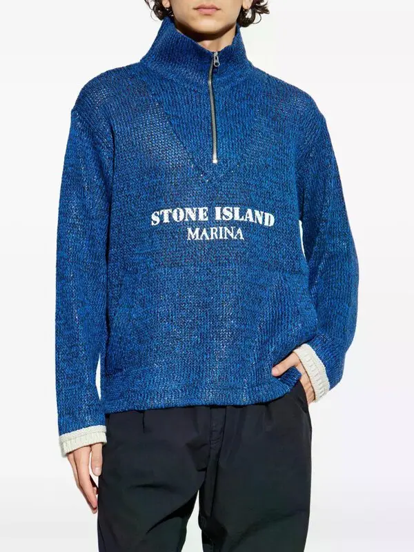 Stone Island Logo-embroidered Sweatshirt
