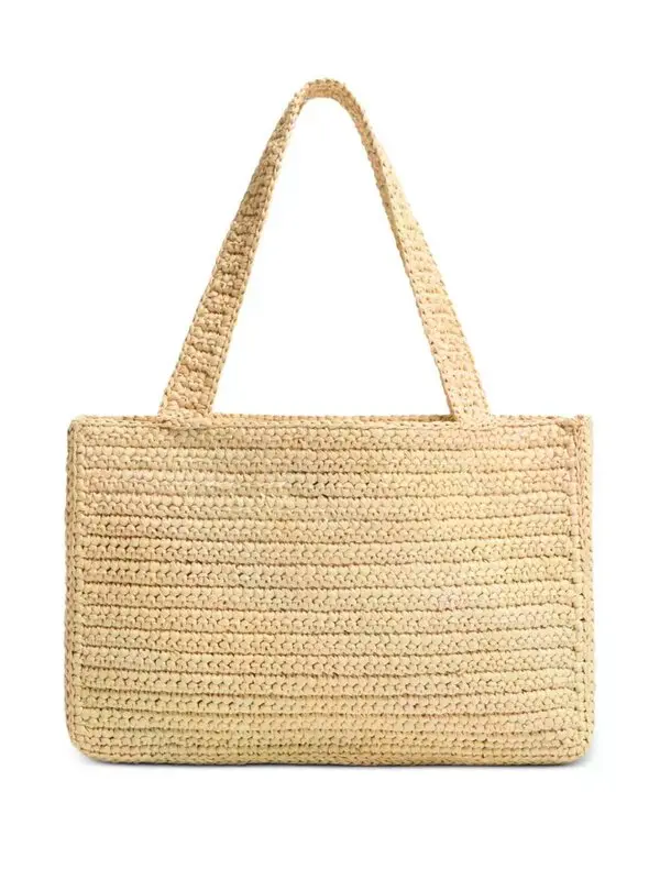 Valentino Garavani Medium Viva Superstar Raffia Tote Bag - Neutrals