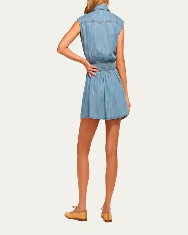 Ramy Brook Paxton Denim Mini Shirtdress