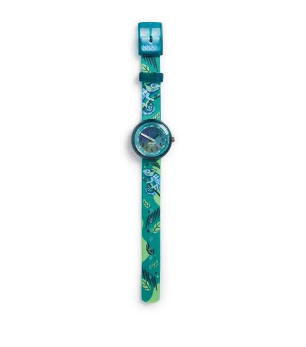 FLIK FLAK Camo Friends Strap Watch - Green