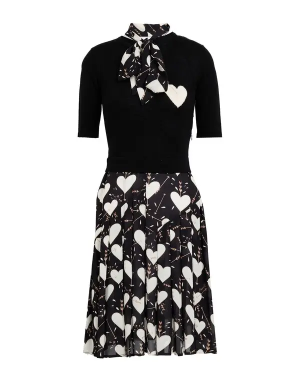 Elisabetta Franchi Wool Viscose Midi Dress